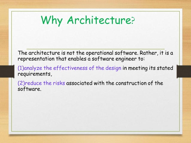 Software architecture design ppt | PPT