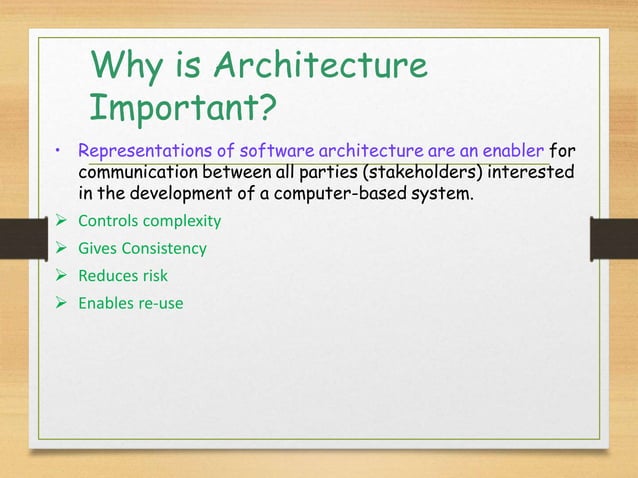 Software architecture design ppt | PPT