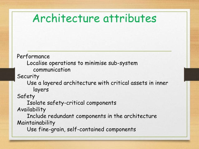 Software architecture design ppt | PPT