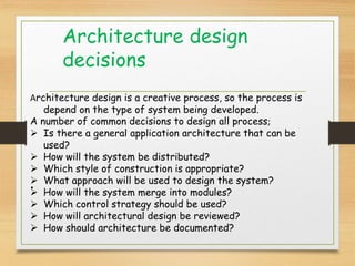 Software architecture design ppt | PPT
