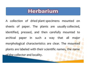 Binominal Nomenclature, Botanical Garden, Harbarium | PPT