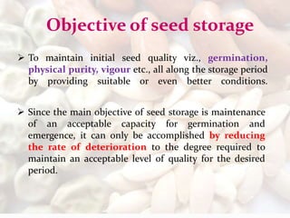 seed storage | PPTX
