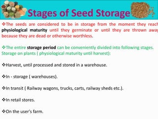 seed storage | PPTX