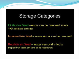 seed storage | PPTX