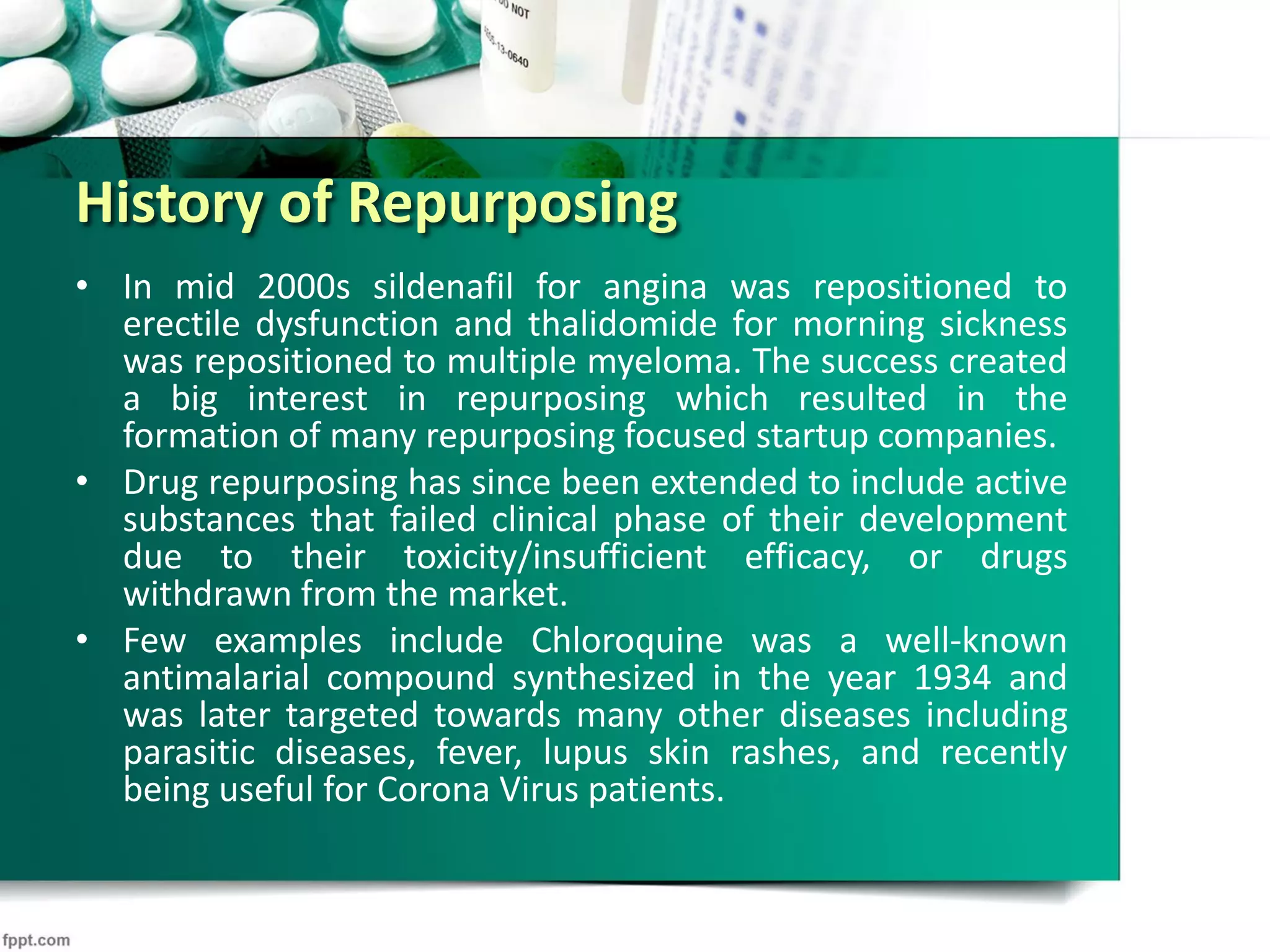 Drug Repurposing- Amazing Opportunity | PDF