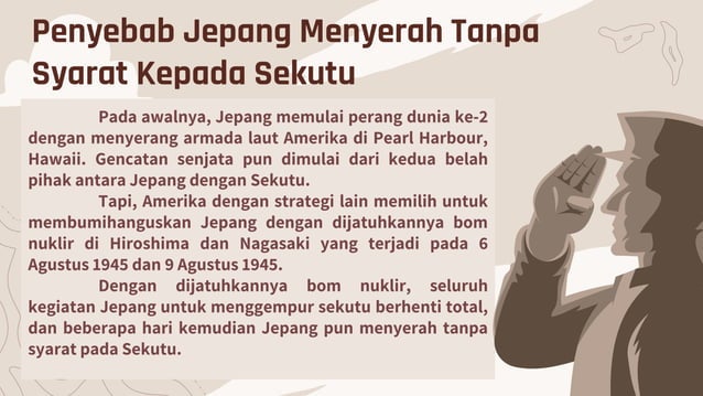 Sejarah Menyerahnya Jepang pada Sekutu PPT | PPT
