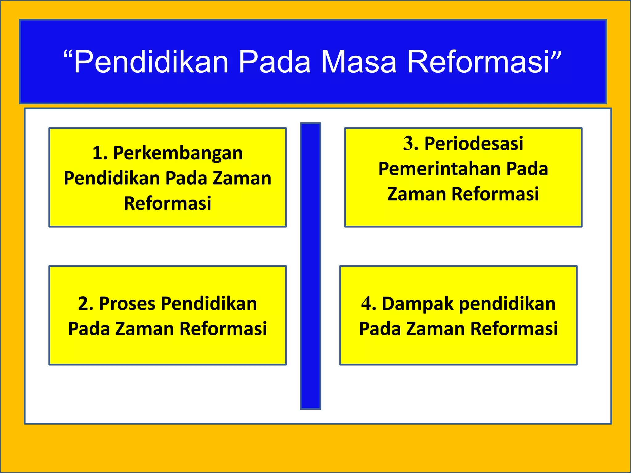 Ppt sejarah pendidikan masa reformasi | PPTX