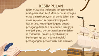 PPT SEJARAH TEORI ARAB. MASUKNYA ISLAM KE NUSANTARA | PPTX