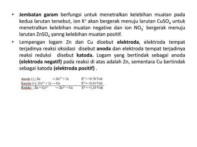 MATERI KIMIA SMA KELAS XII SEL ELEKTROKIMIA | PPTX