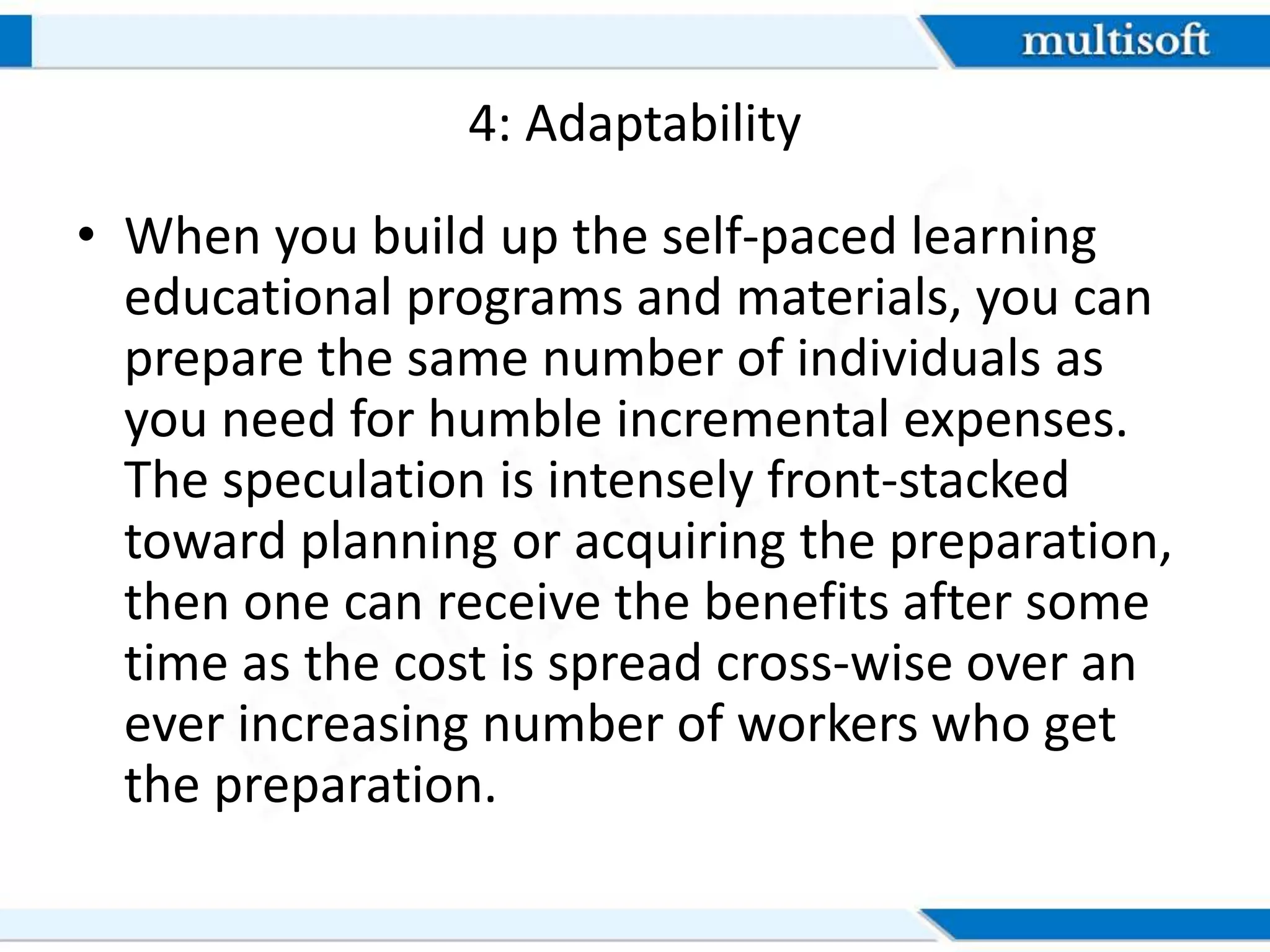 Self Learning online training | PPTX | Education