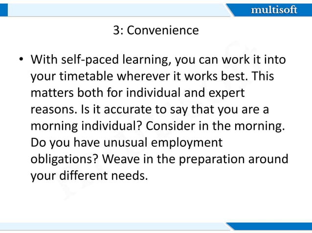 Self Learning online training | PPTX | Education