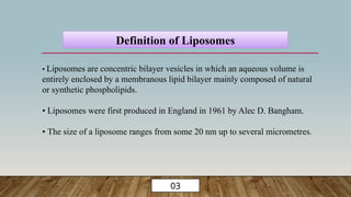 Powerpoint Presentation on Topic Liposomes | PPTX