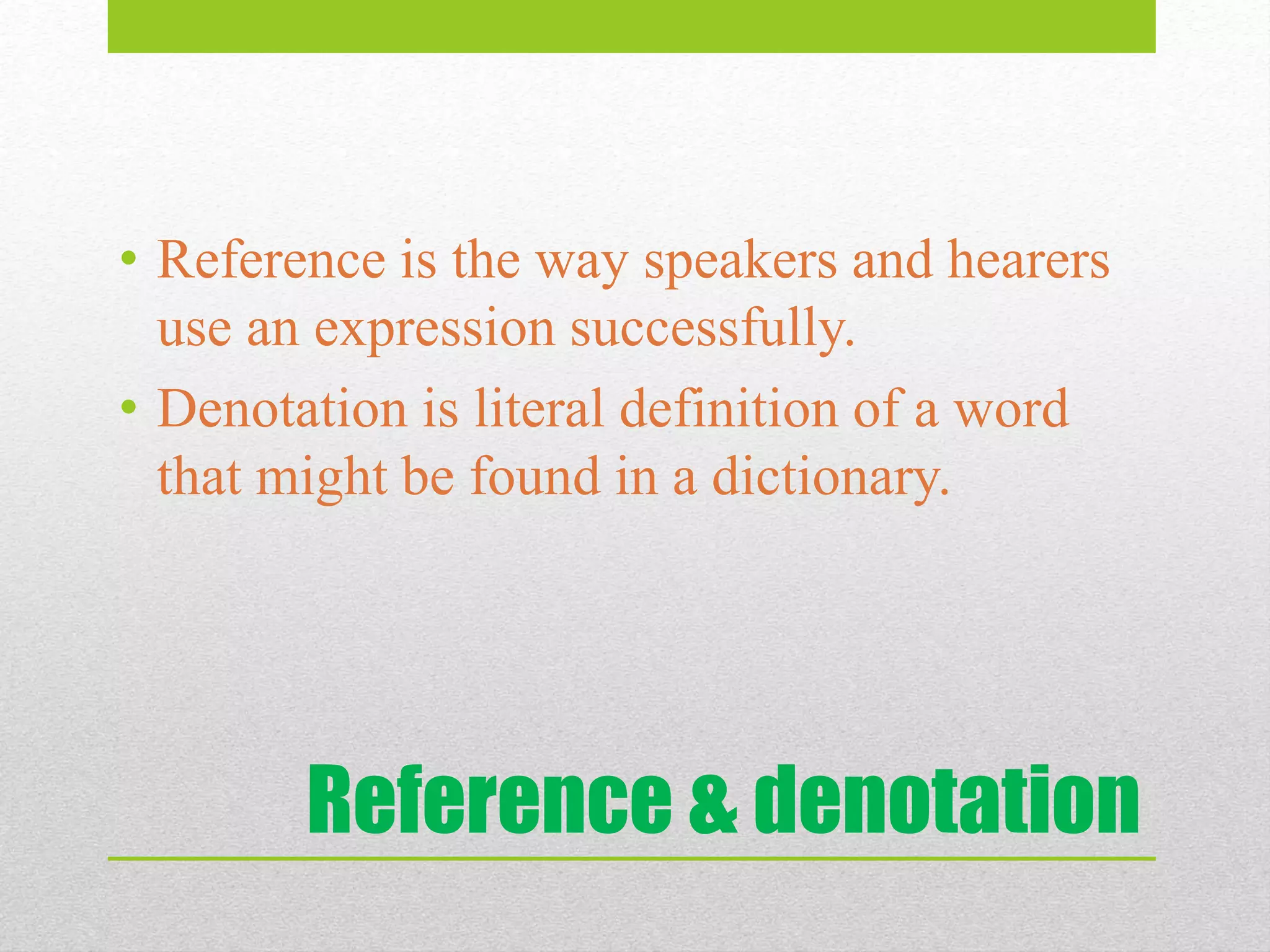 The dimension of meaning | PPTX