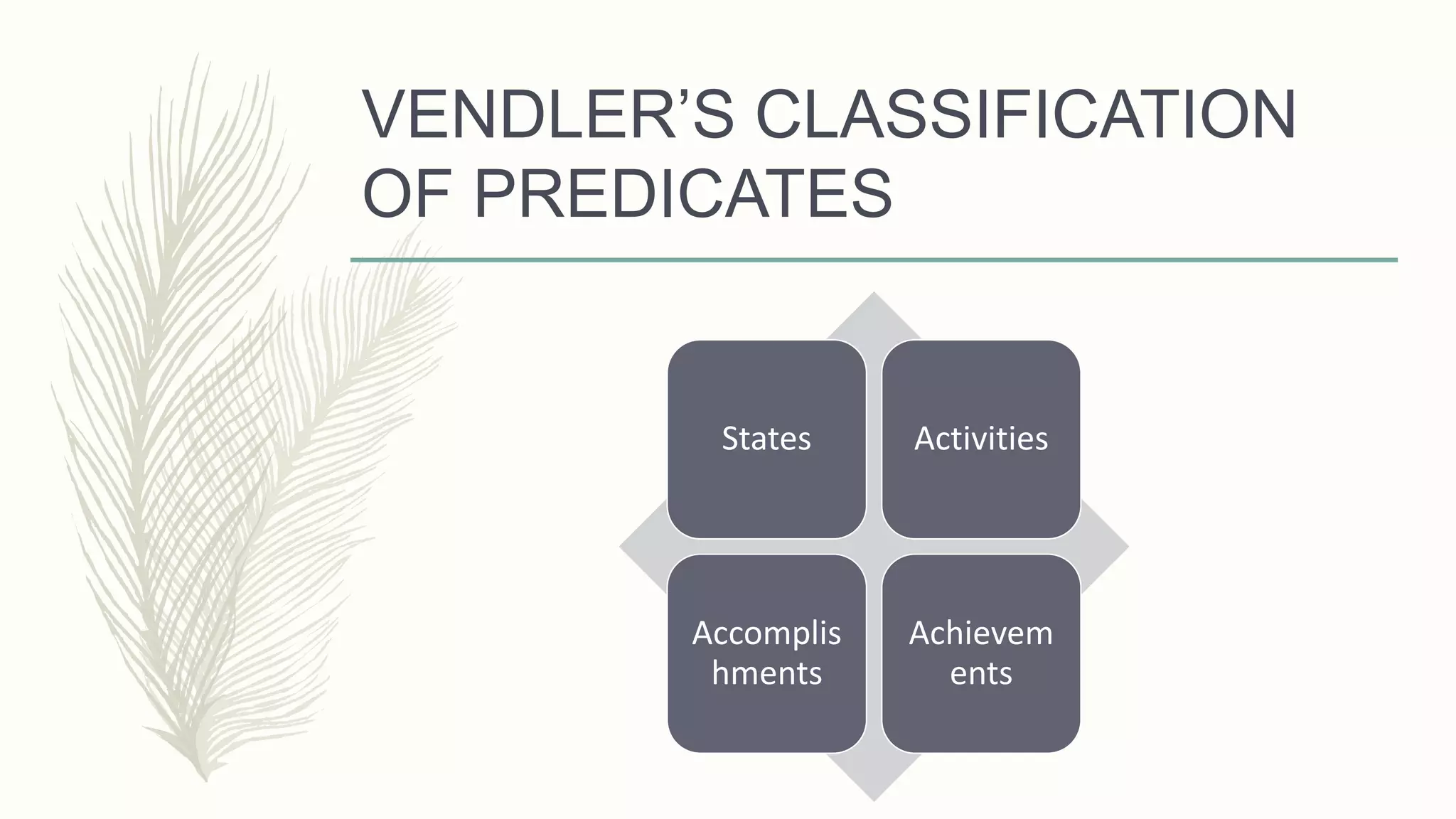 semantics vendler's classification | PPTX