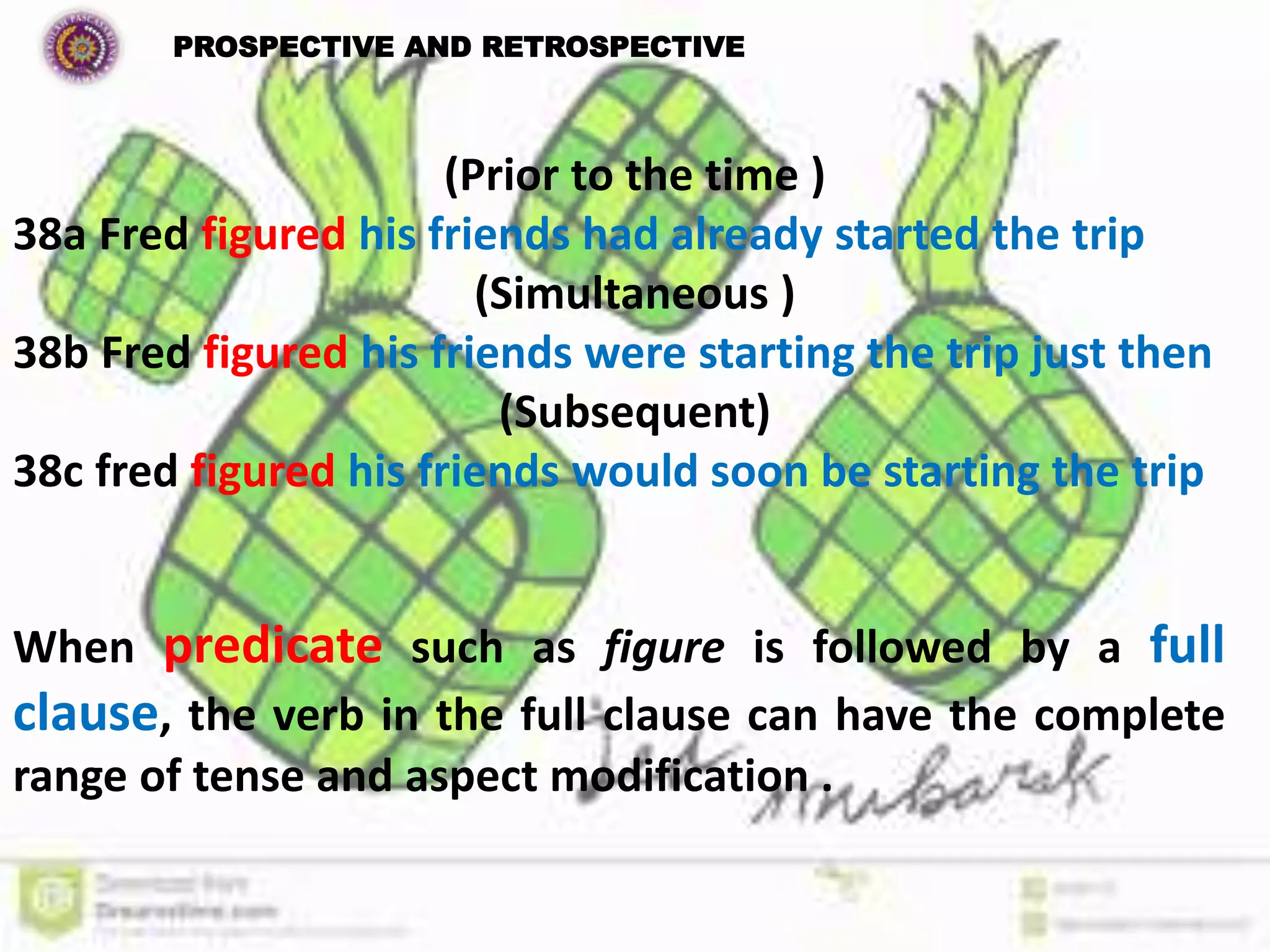 Prospective and retrospective in semantics | PPTX