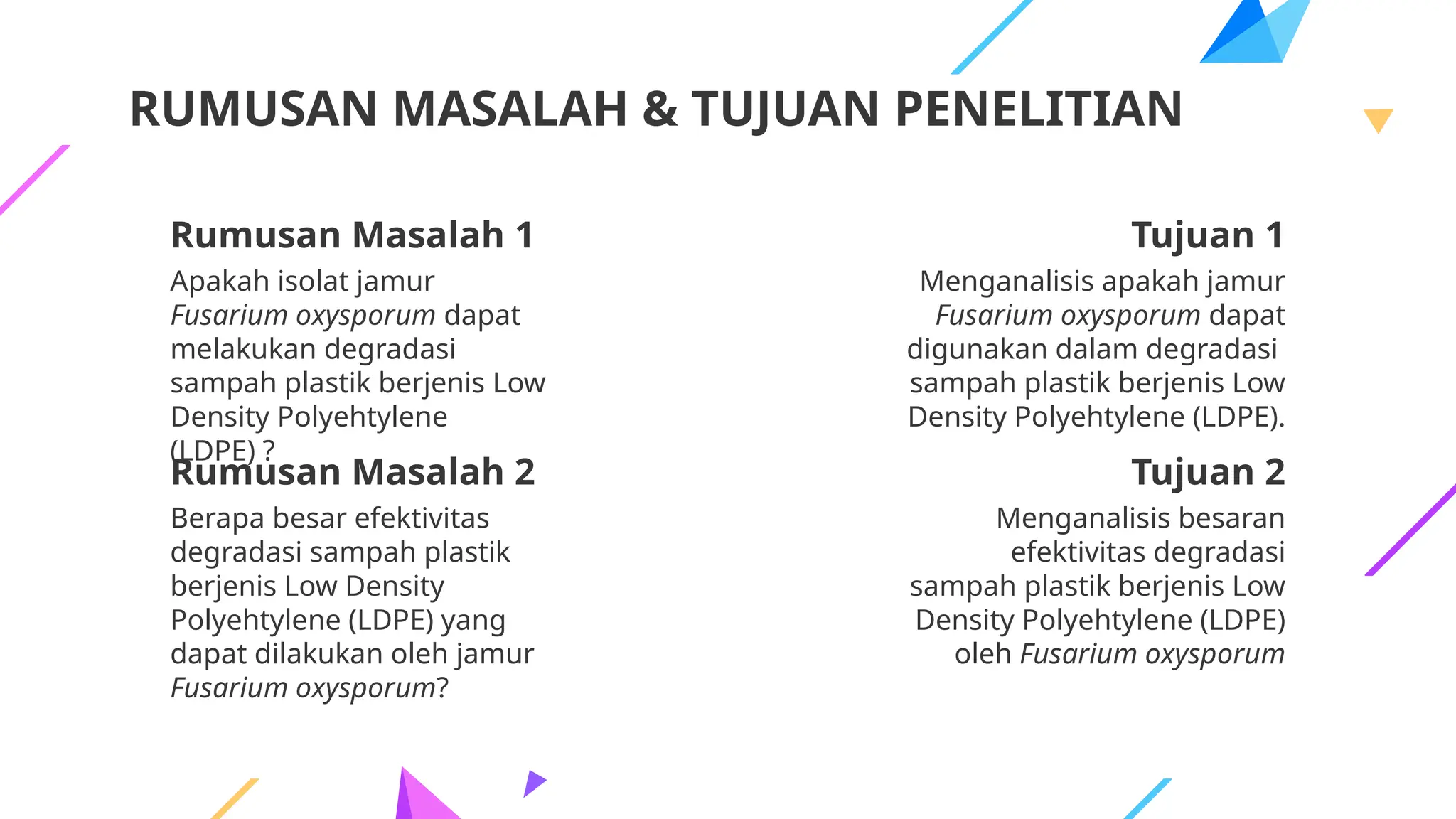 Seminar Hasil_Degradasi Plastik LDPE Menggunakan Jamur Fusarium ...