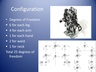 Design of Control System for Humanoid Robot | PPTX