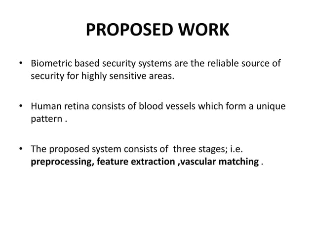 RETINA IDENTIFICATION | PPTX