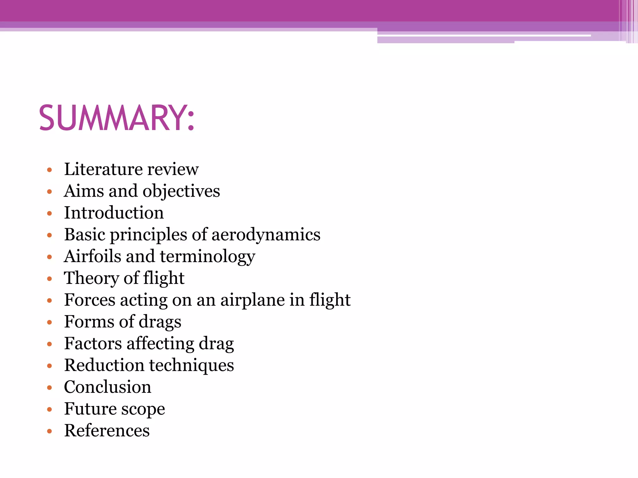 aircraft drag reduction methods | PPTX