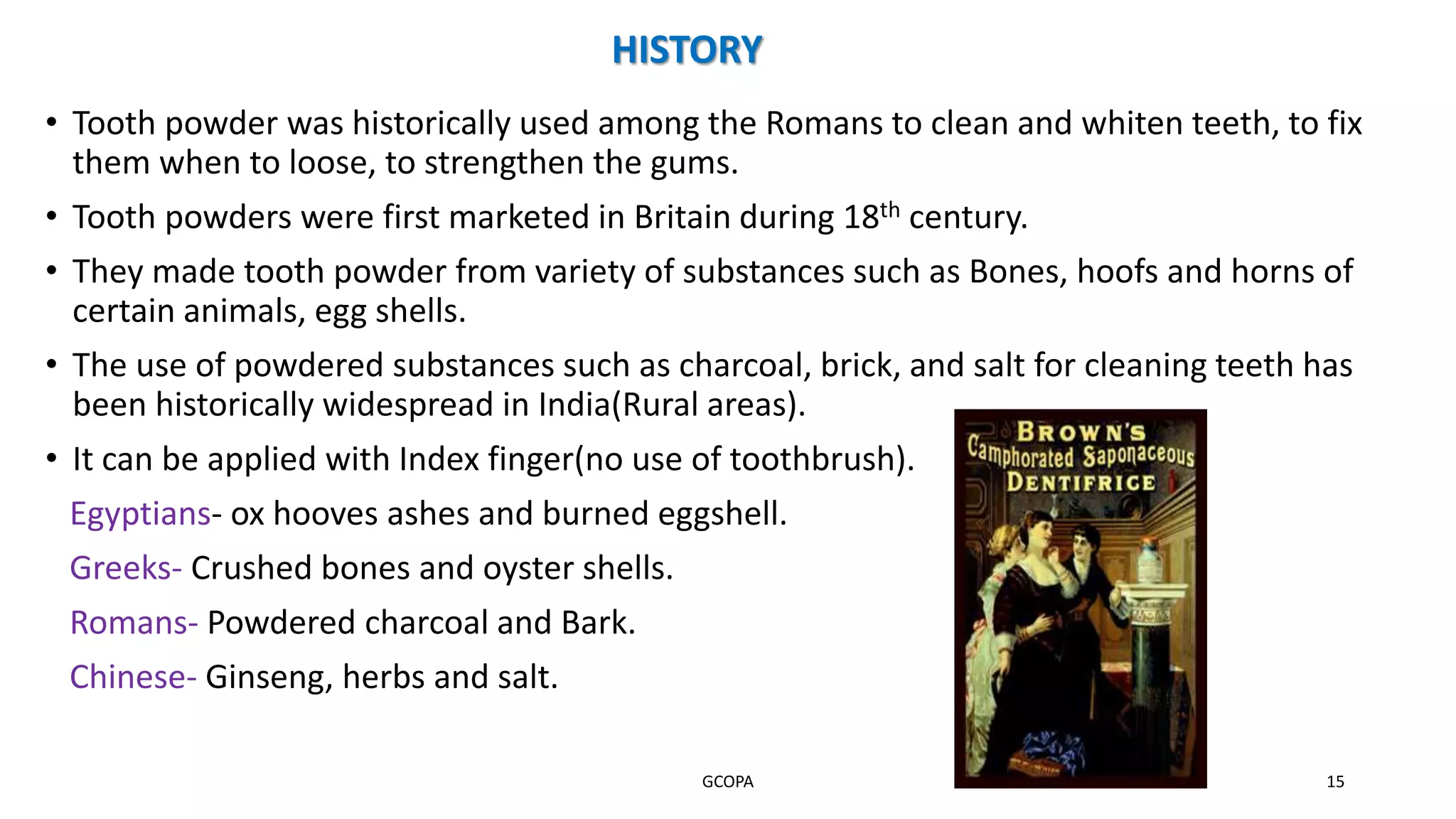 Herbal toothpaste mouthwash and dentrifrices | PPTX | Herbs and ...