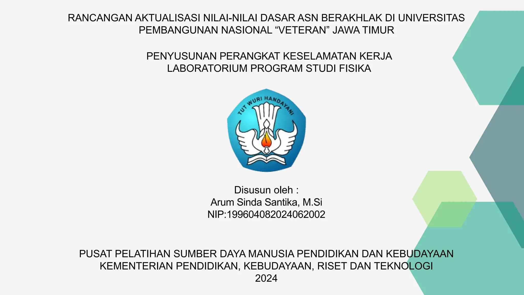 Seminar Rancangan Aktualisasi 2024 Latsar CPNS Dosen kemendikbud | PPTX