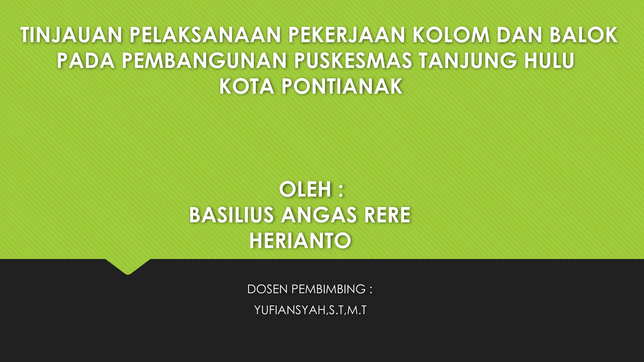 CONTOH PPT SEMINAR LAPORAN MAGANG KERJA PRAKTEK | PPTX