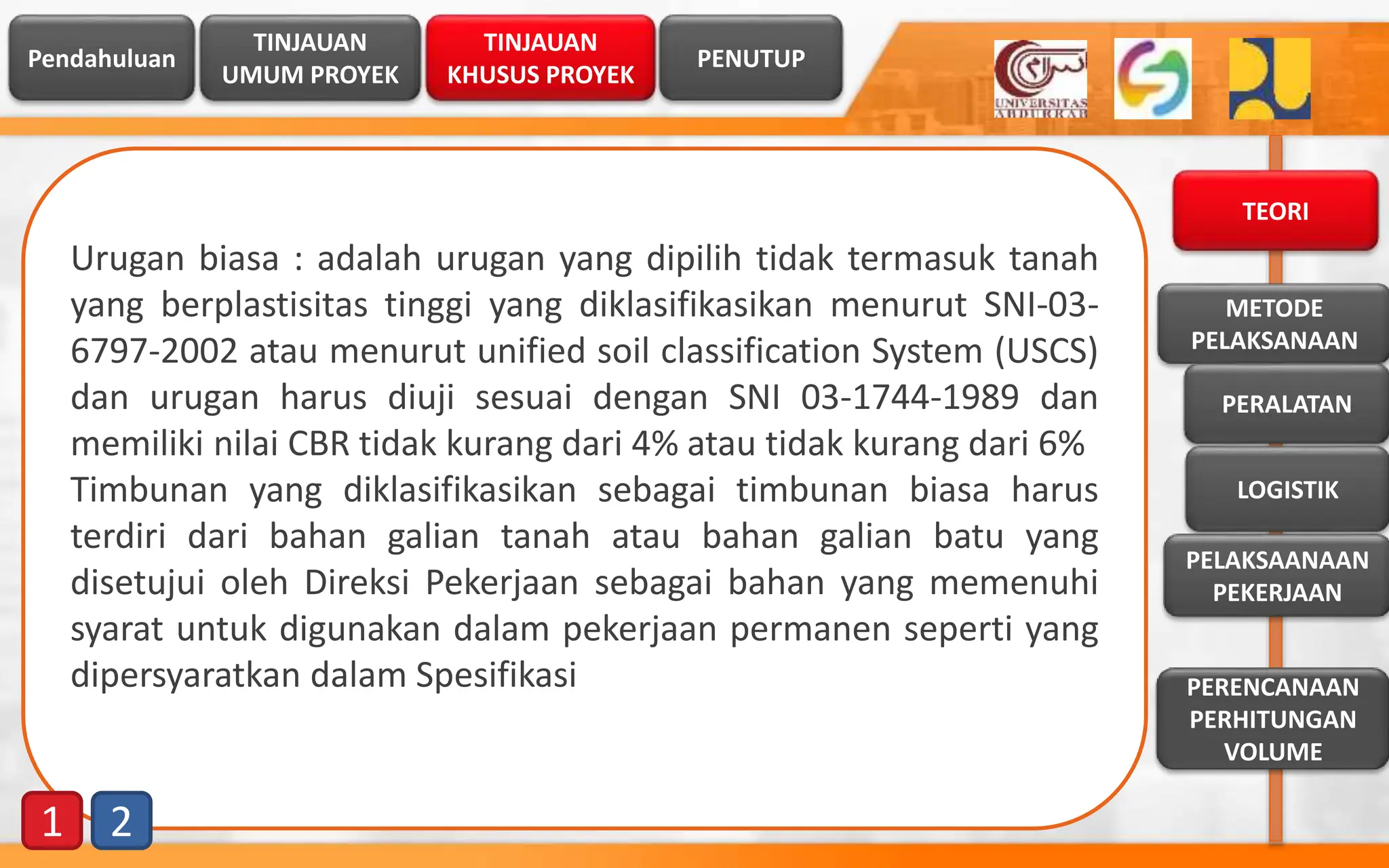 SEMINAR KERJA PRAKTEK PELAKSANAAN PEKERJAAN TIMBUNAN PADA PAKET PEMBANGUNAN SALURAN.pptx