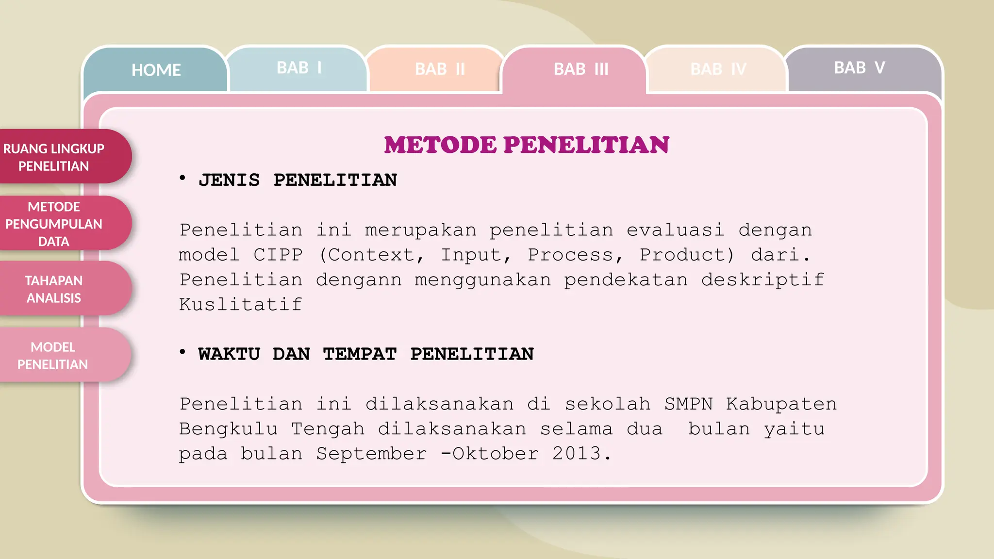 PPT Sempro adalah singkatan dari presentasi PowerPoint yang digunakan dalam seminar proposal. | PPTX