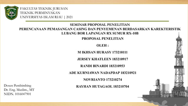 PERENCANAAN PEMASANGAN CASING DAN PENYEMENAN BERDASARKAN KAREKTERISTIK ...