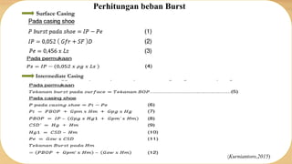 PERENCANAAN PEMASANGAN CASING DAN PENYEMENAN BERDASARKAN KAREKTERISTIK ...