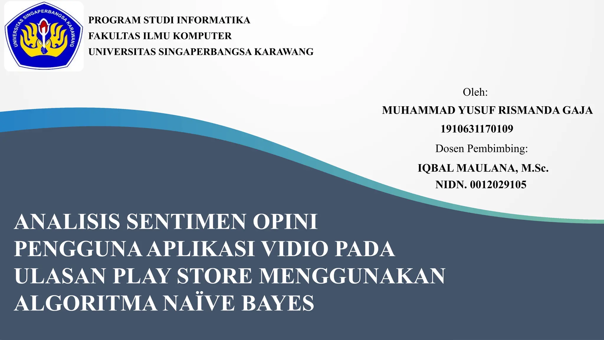 ppt seminar proposal yusuf analisis sentimen | PPTX