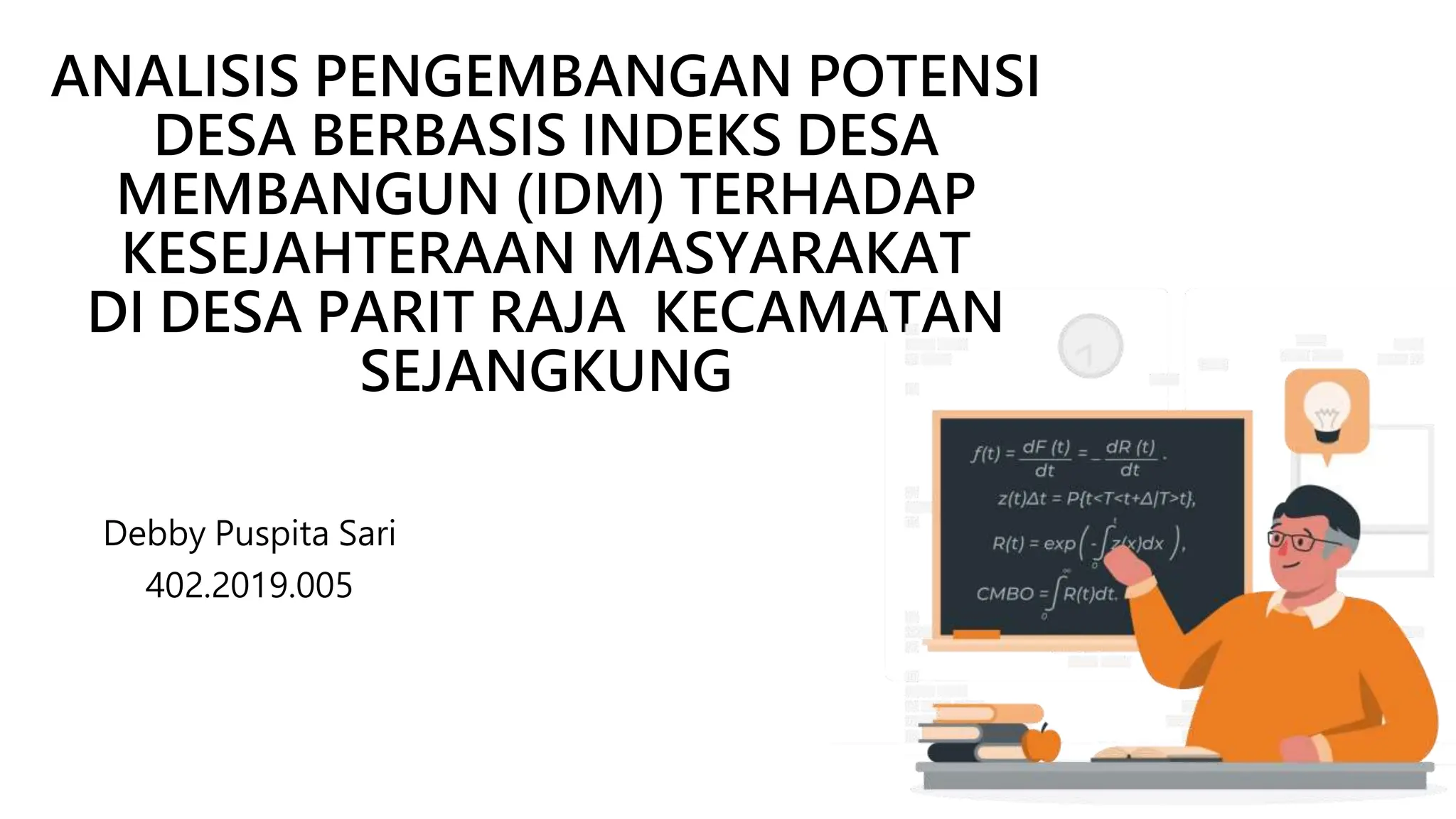 anaslisis pengembangan potensi desa berbasis indeks desa membangun | PPTX