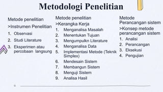 Contoh seminar proposal untuk penerapan iot | PPTX