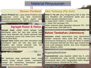 PENGARUH PEMANFAATAN FLY ASH PADA BETON | PPT