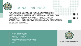 PPT Seminar proposal Nuris Islamiyah_selesai | PPTX