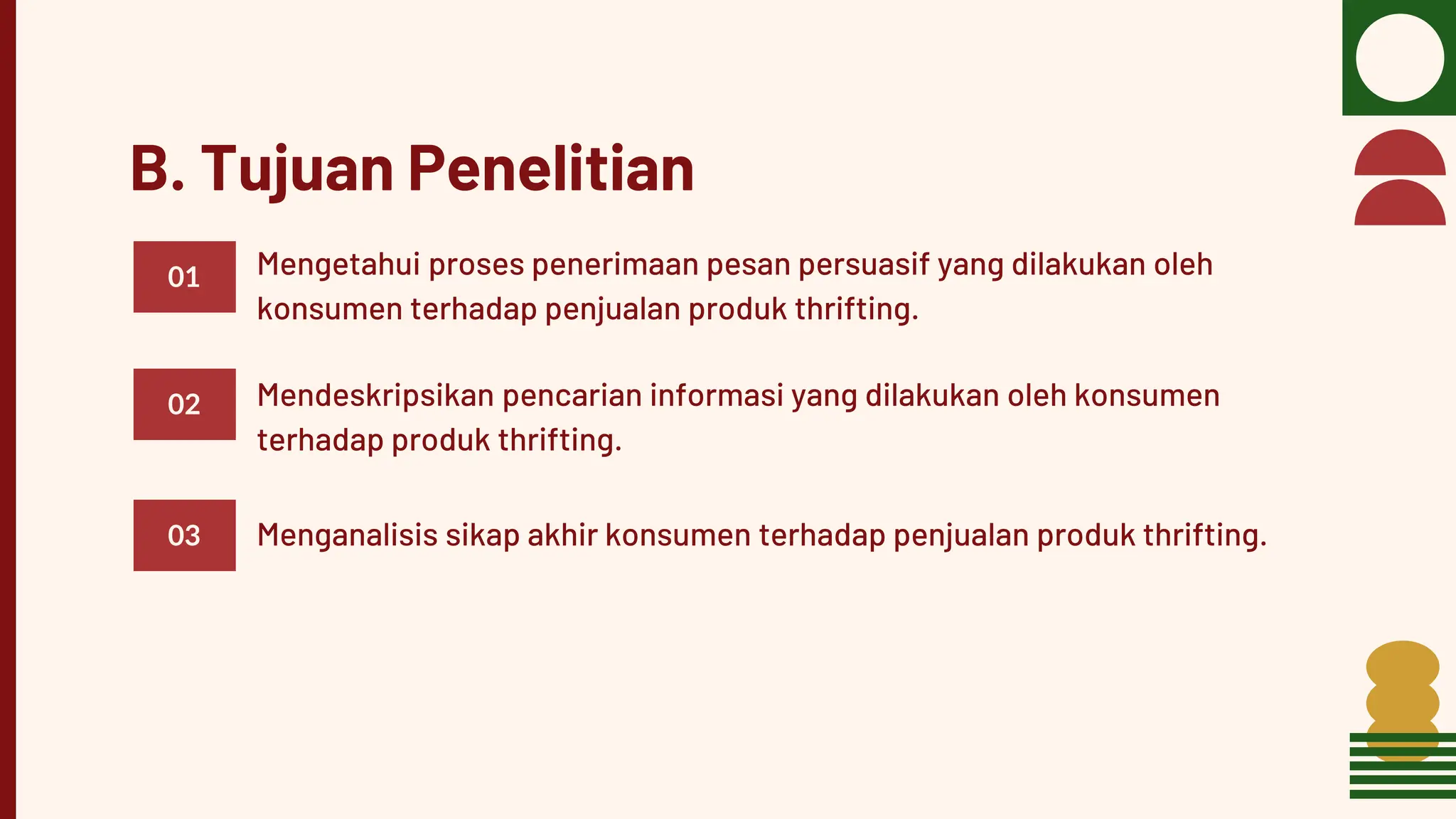 PPT Sempro TESIS - Penerimaan Pesan Elaborasi Produk Thrifting di ...