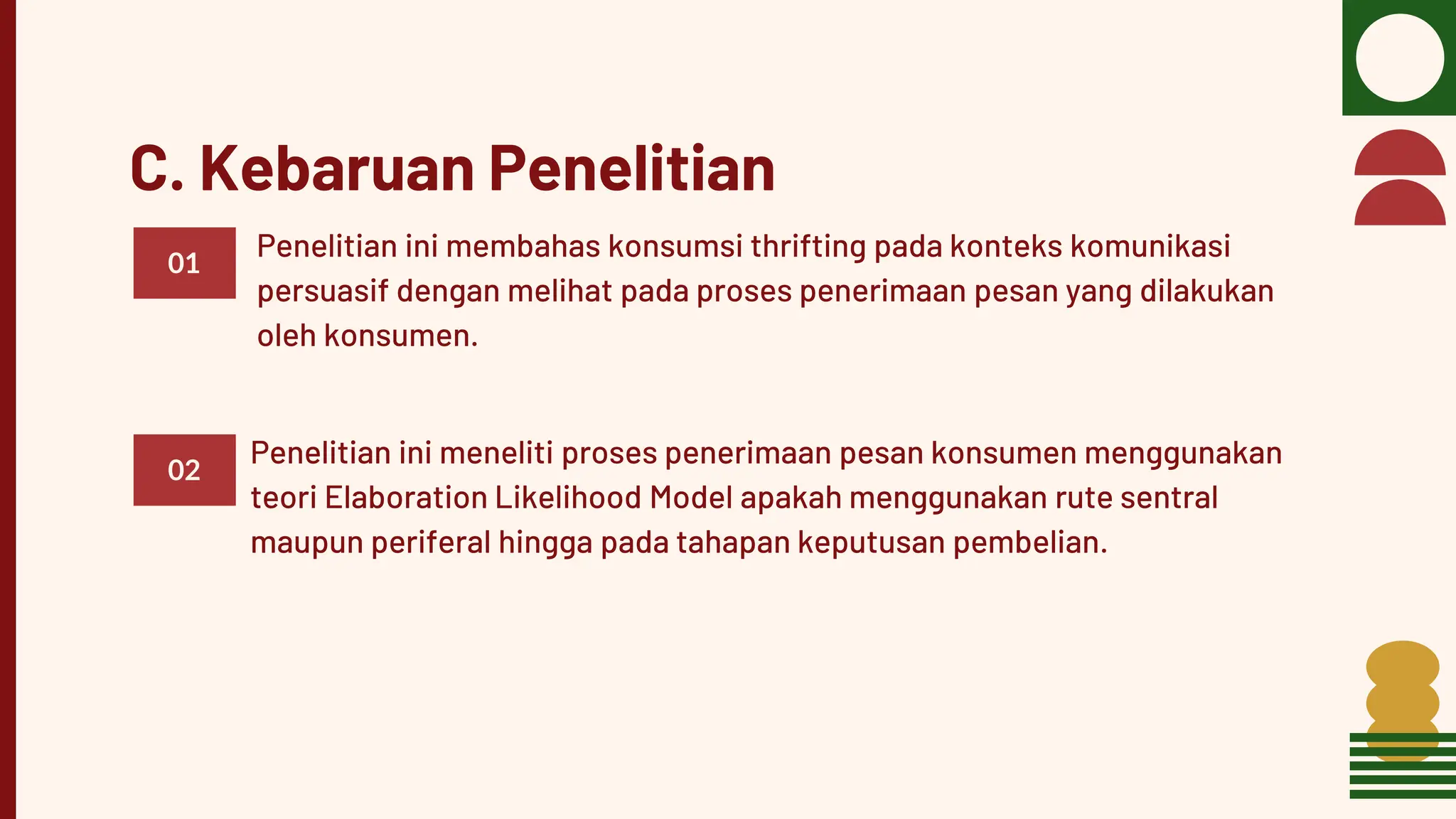 PPT Sempro TESIS - Penerimaan Pesan Elaborasi Produk Thrifting di ...