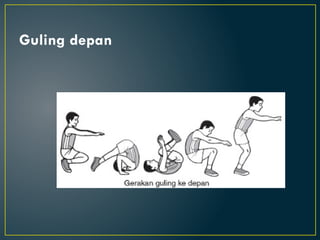 PPT SENAM LANTAI materi guling depan dan guling belakang | PPTX