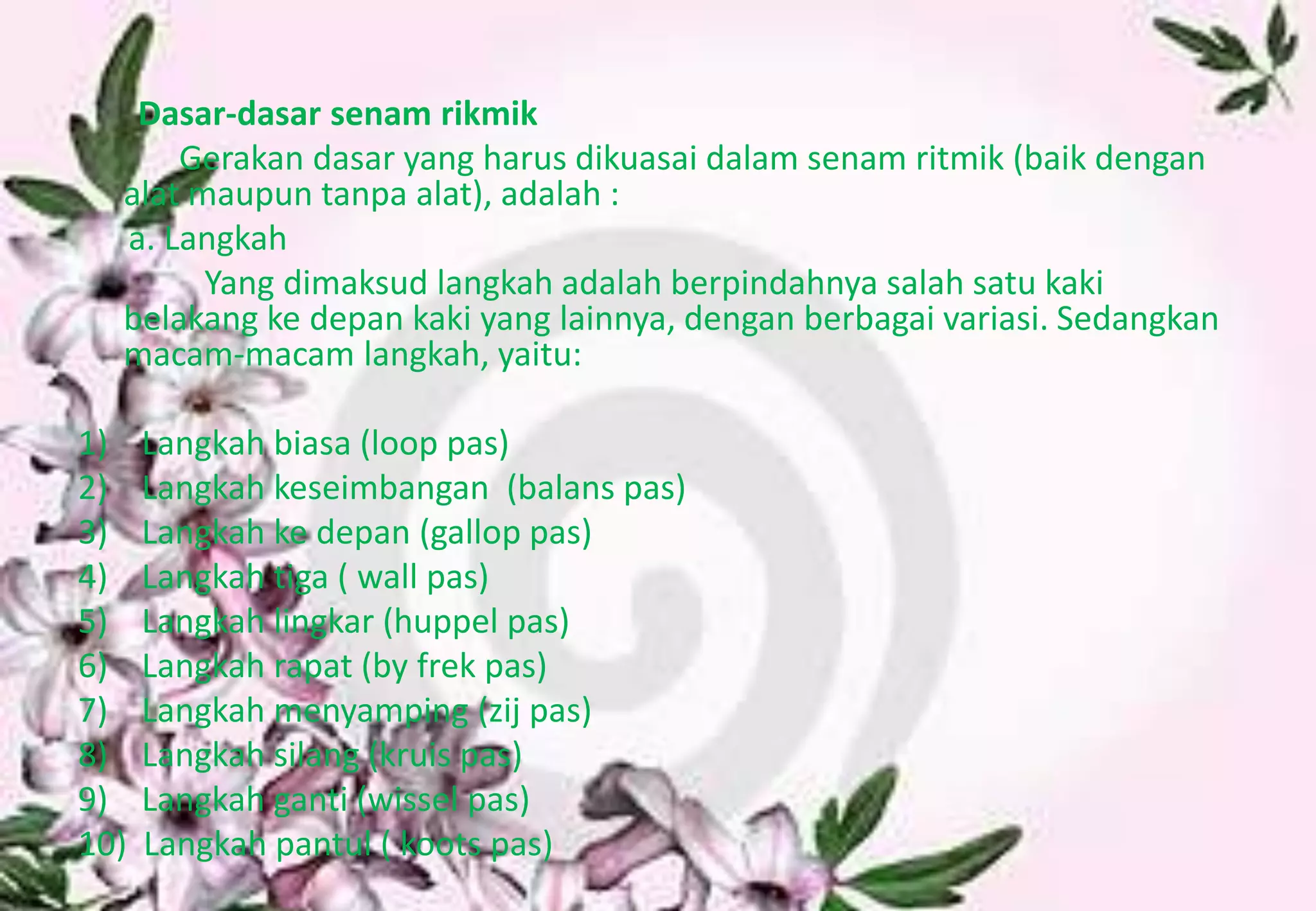 PPT Senam Ritmik | PPTX