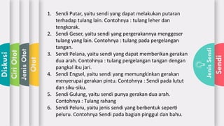 Powerpoint materi IPAS Sendi dan Otot untuk Kelas 6 | PPTX