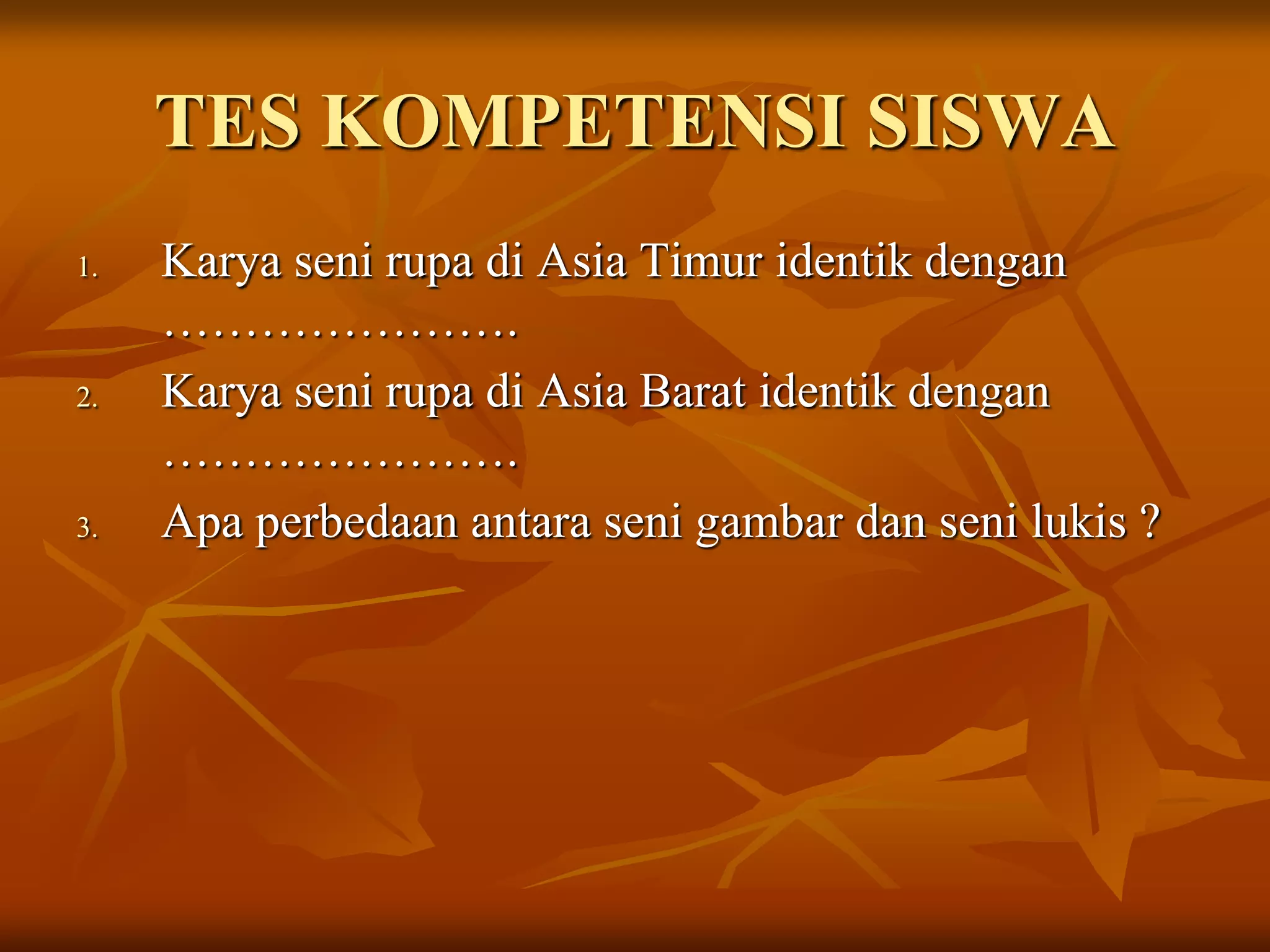 Seni Budaya - seni lukis - kelas 9 (part 2) | PPT