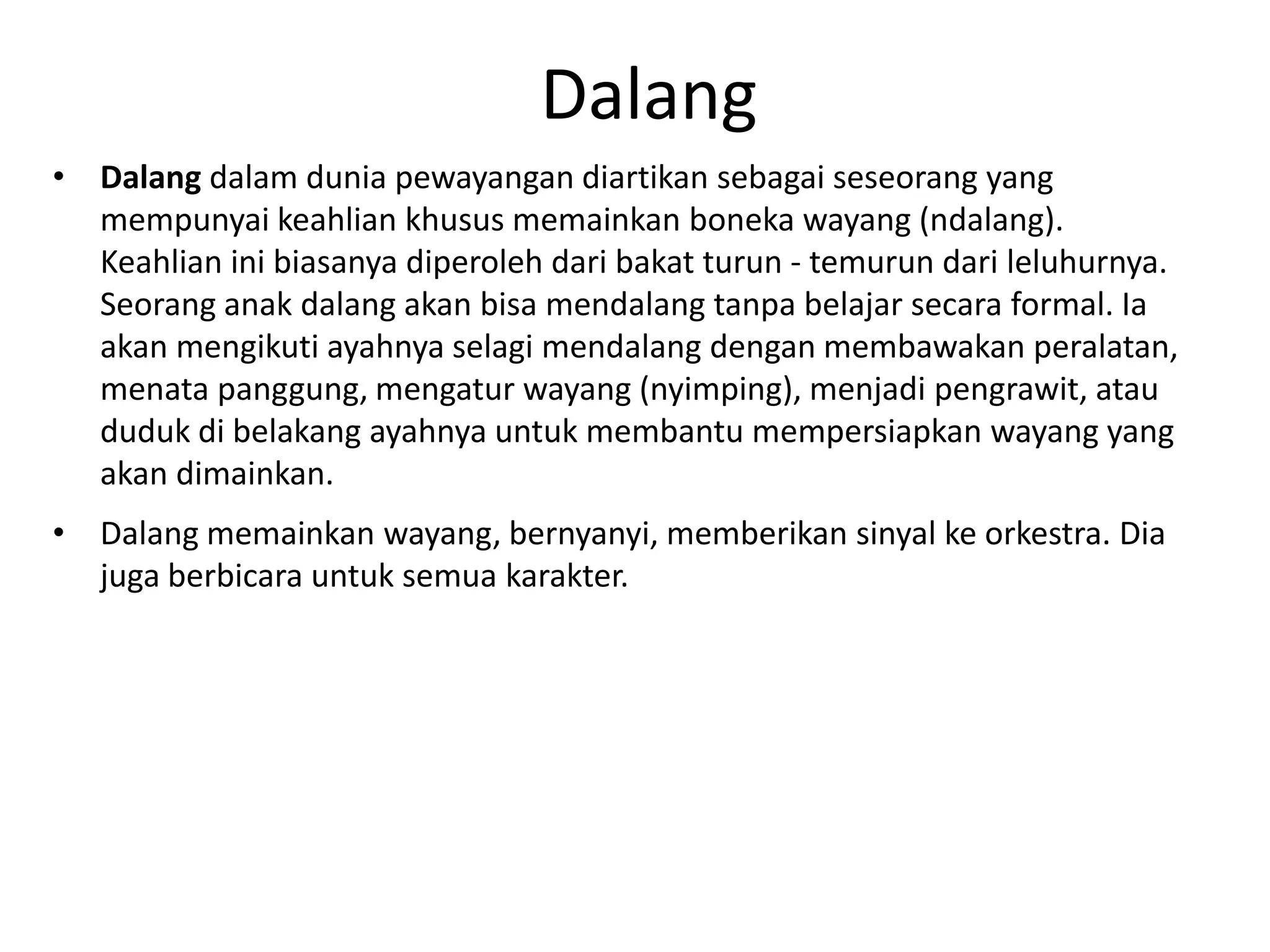 PPT Wayang Kulit Indonesia | PPTX