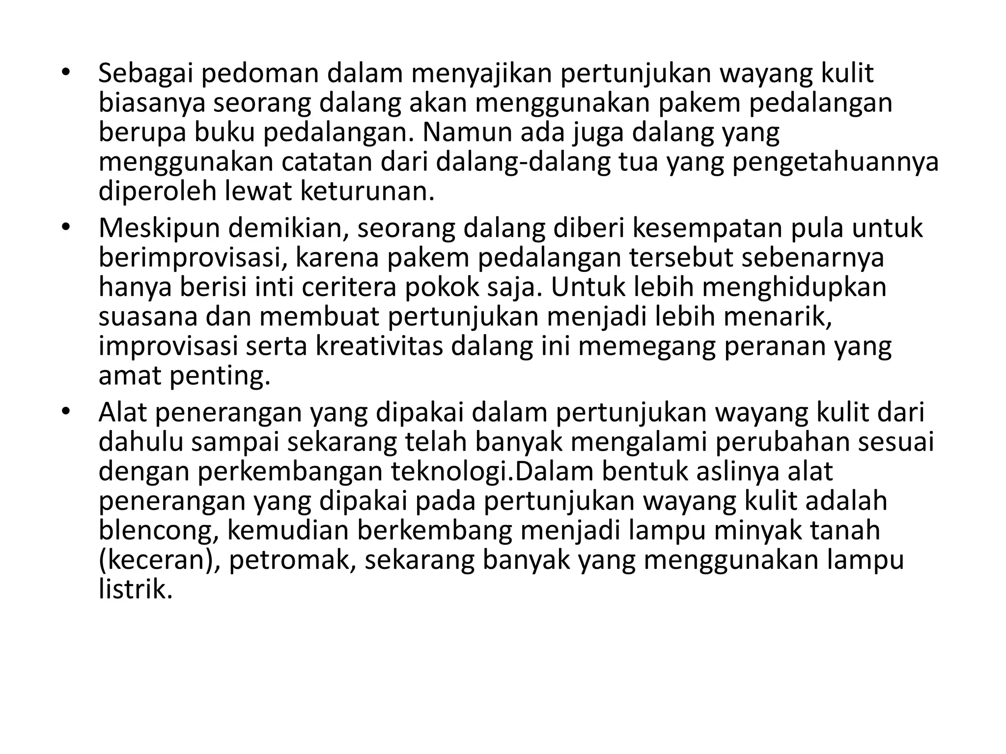 PPT Wayang Kulit Indonesia | PPTX