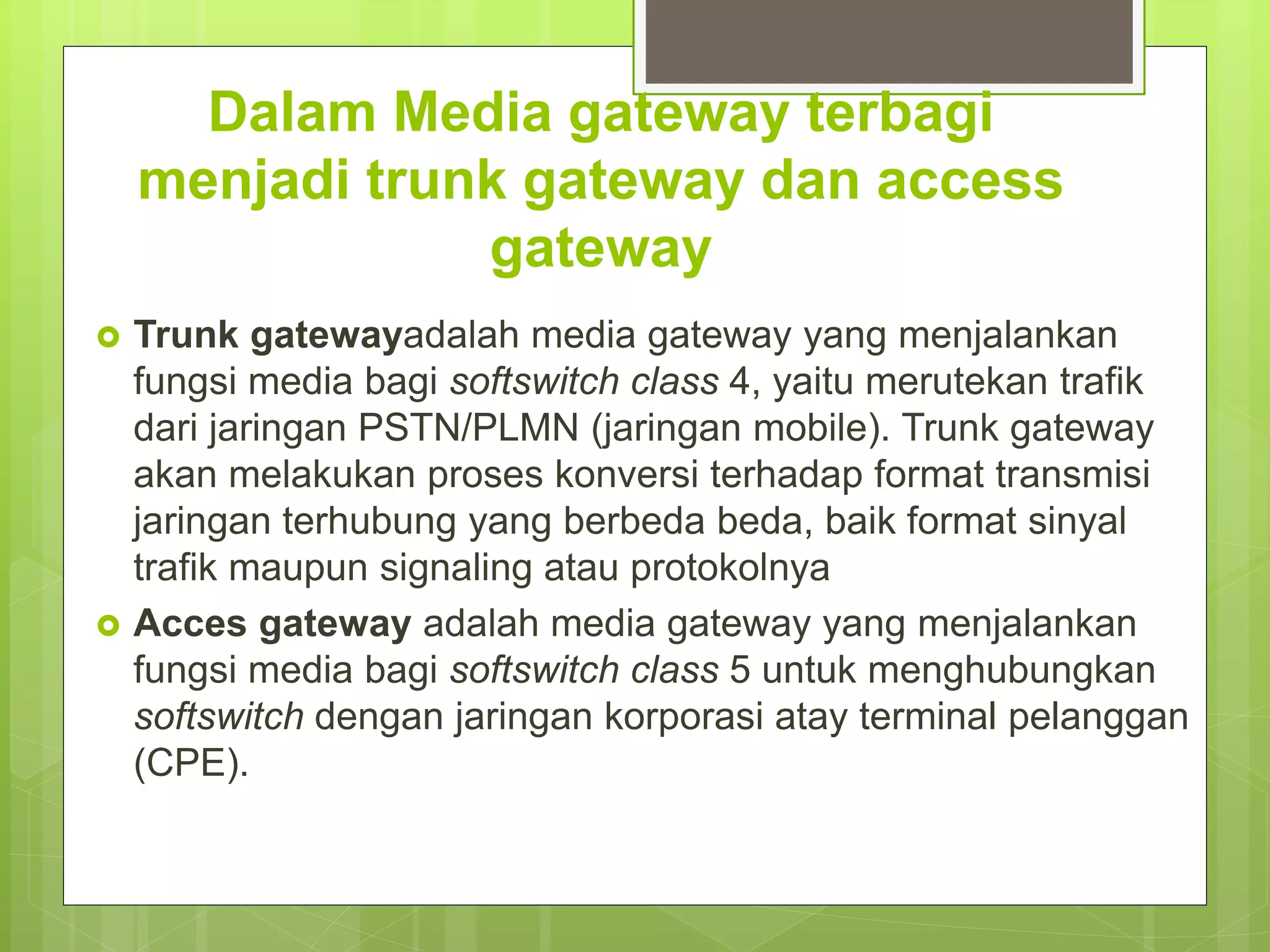 Ppt server softswitch | PPTX