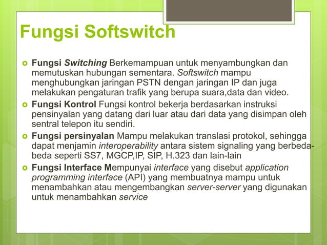 Ppt server softswitch | PPTX