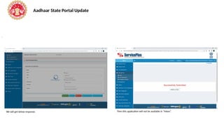 UIDAI Aadhaar Service Plus Portal Presentation | PPTX | Internet ...