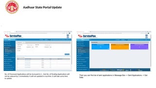 UIDAI Aadhaar Service Plus Portal Presentation | PPTX | Internet ...