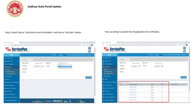 UIDAI Aadhaar Service Plus Portal Presentation | PPTX | Internet ...
