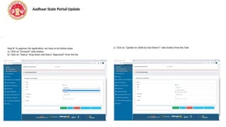 UIDAI Aadhaar Service Plus Portal Presentation | PPTX | Internet ...