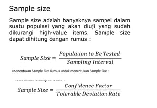 PPT Sesi 2 - Samoling Audit dan Metode sampling | PPT